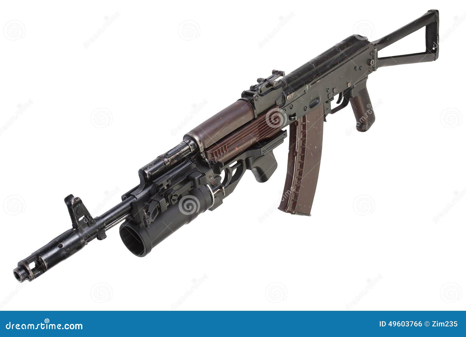 Kalachnikov AK 74 Avec Le Lance-grenades GP-25 Photo stock - Image du ...