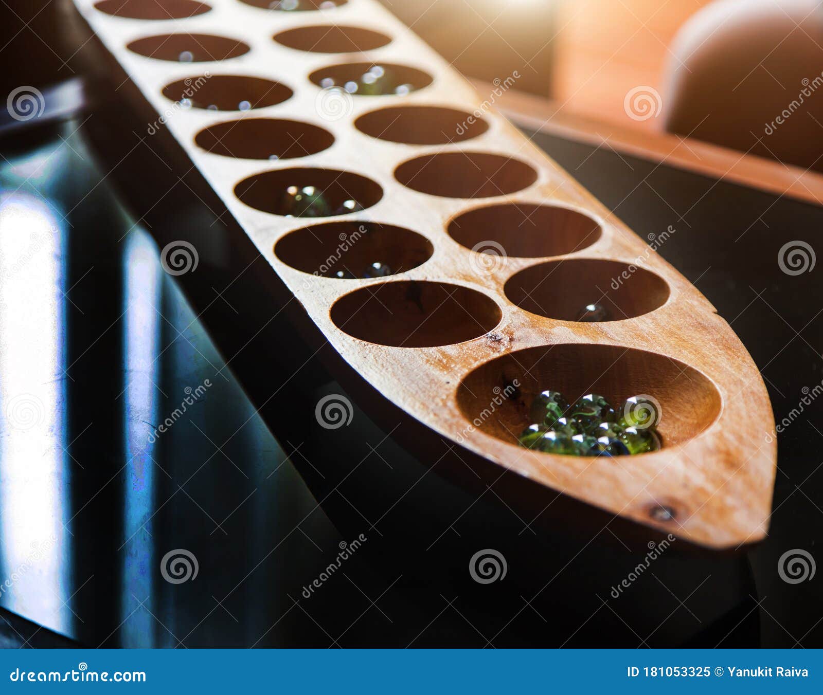 Kalaha Game for Practice Math and Strategic Thinking Stock Image ...