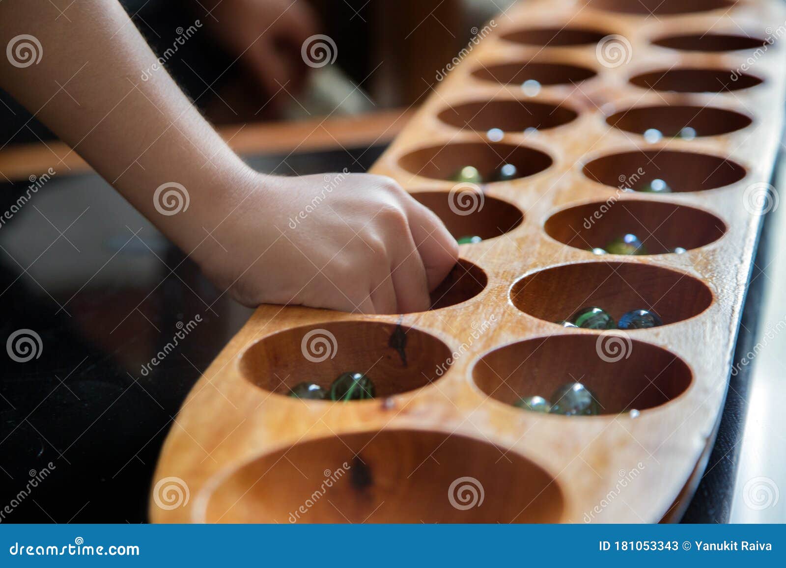 Kalaha Game for Practice Math and Strategic Thinking Stock Image ...