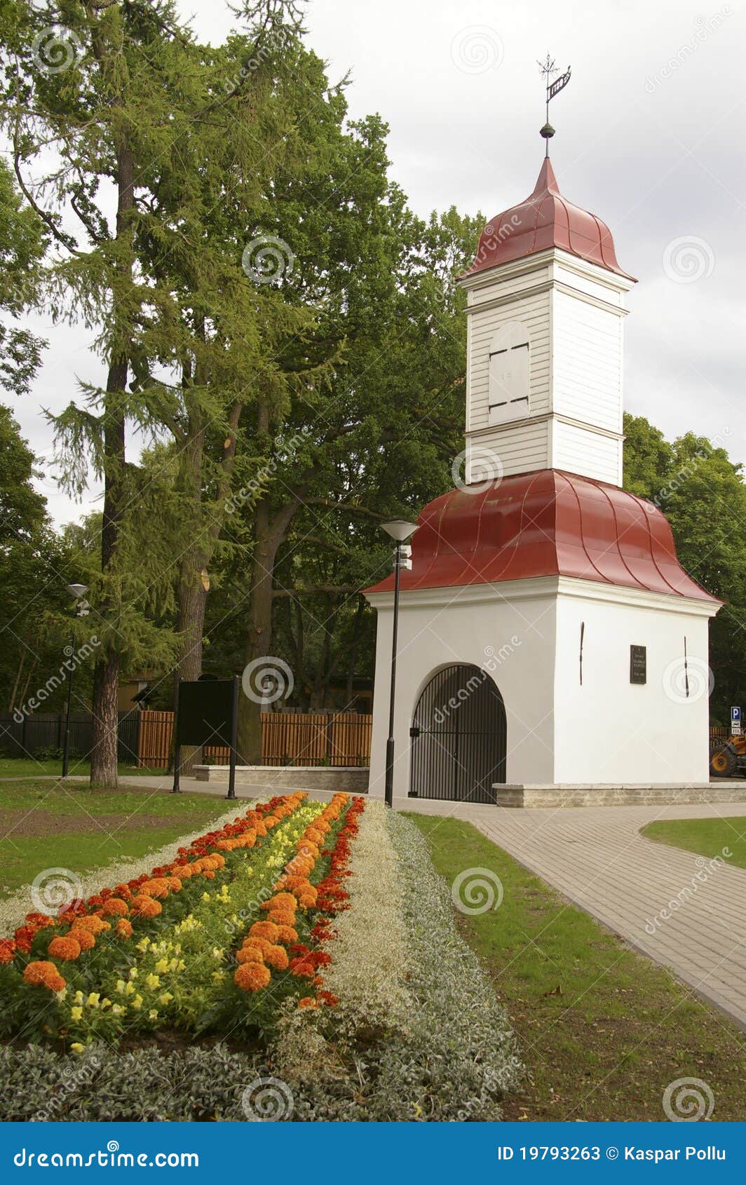 Kalamaja gate-bell tower stock image. Image of peaceful - 19793263