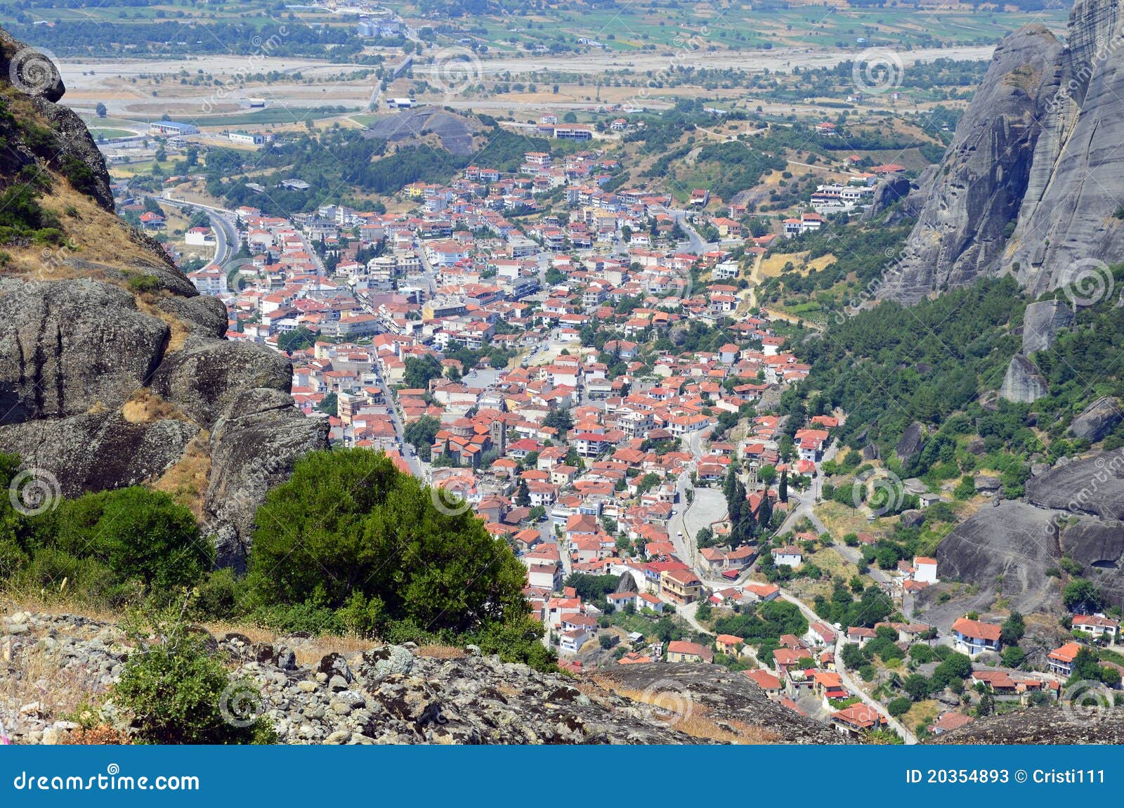 Kalambaka landscape stock image. Image of hermitage, celibate - 20354893