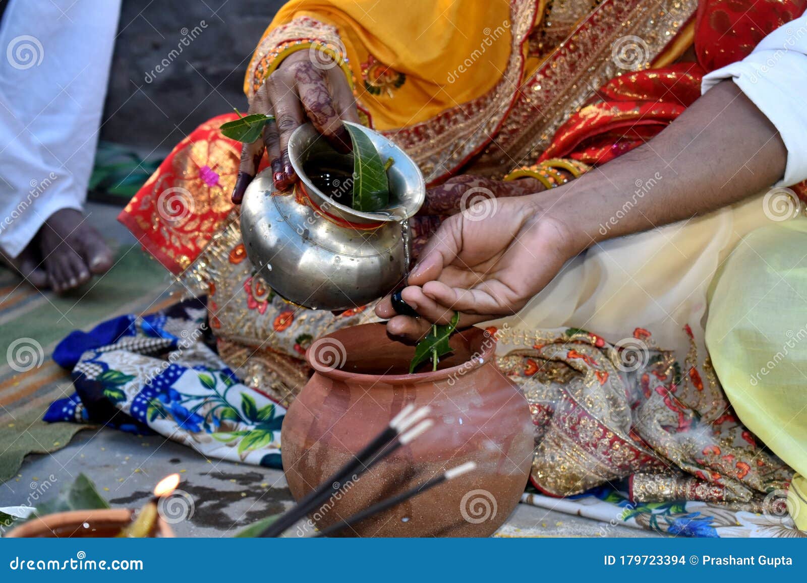 Kalash Puja from Indian Style Stock Photo - Image of water, puja: 179723394