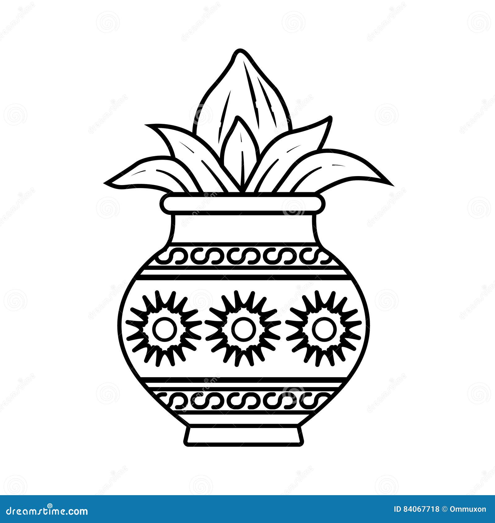 Kalash stock vector. Illustration of artistic, kalash - 84067718
