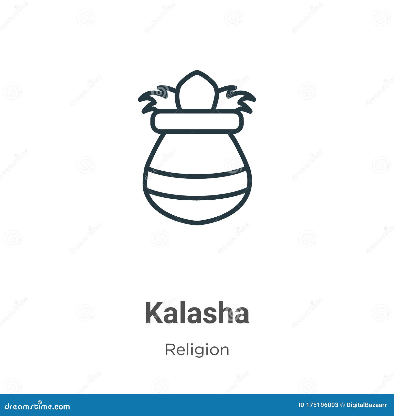 Kalasha Icon. Trendy Flat Vector Kalasha Icon On White Background From ...