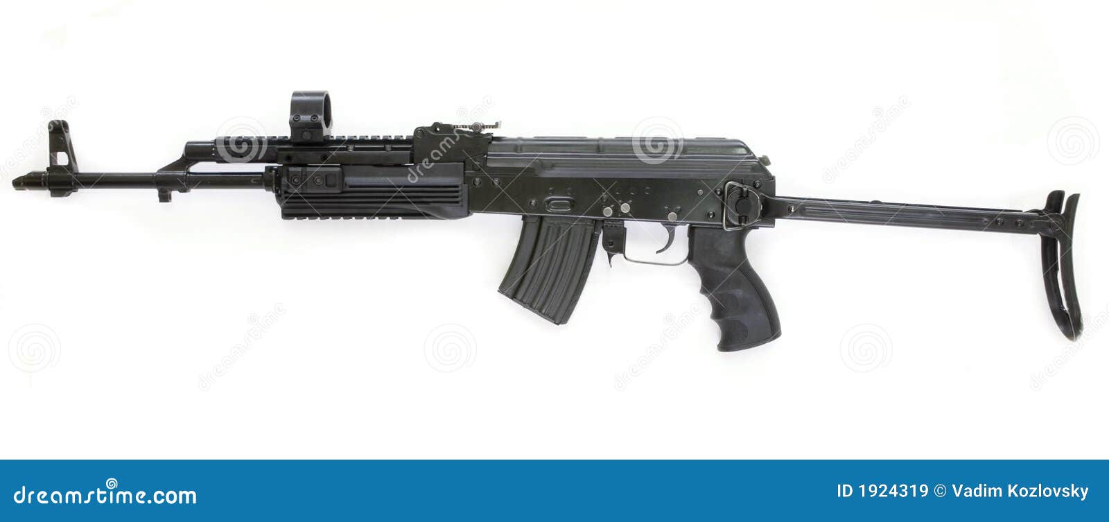 Kalashnikov stock image. Image of fugitive, bullet, isolated - 1924319