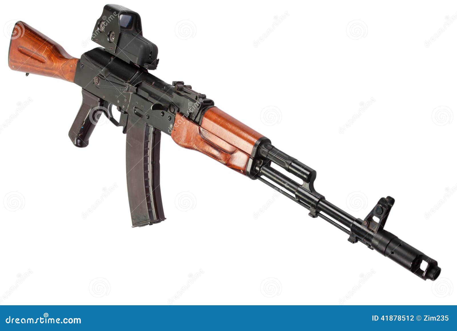 Kalashnikov AK Assault Rifle Stock Photo - Image of sight, defense ...