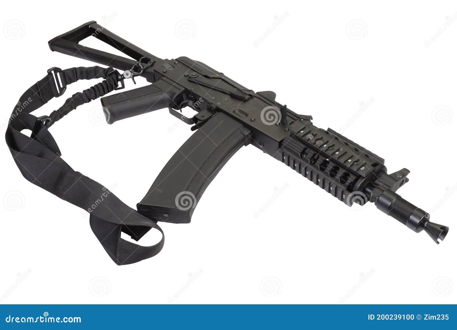 Kalashnikov AK 47 with Modern Update Kit Stock Photo - Image of team ...