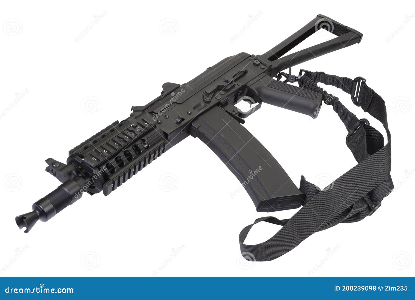 Kalashnikov AK 47 with Modern Update Kit Stock Photo - Image of rifle ...