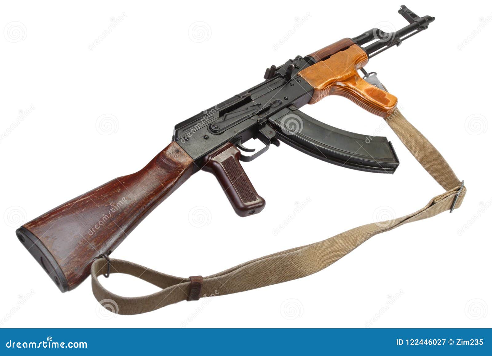 Kalashnikov AK 47 Romanian Version Stock Photo | CartoonDealer.com ...