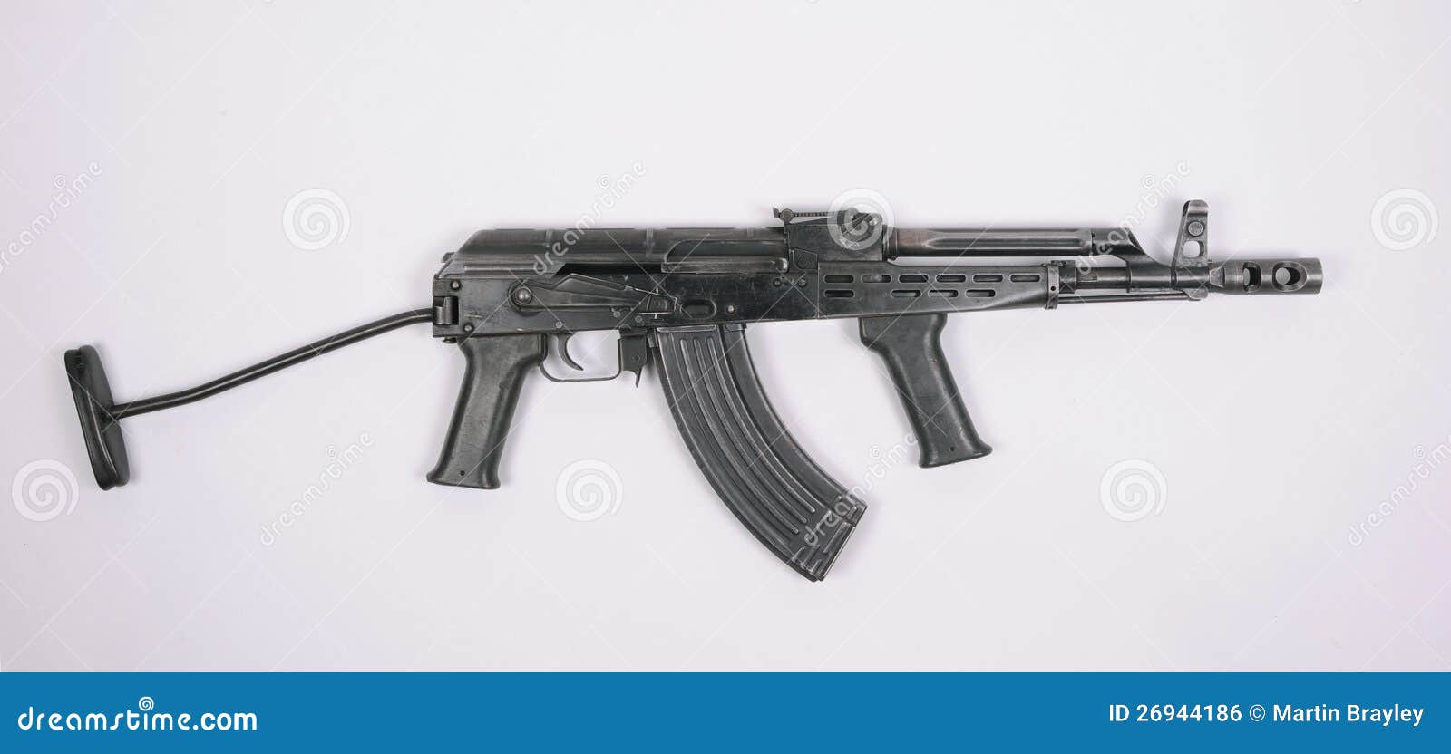 Kalashnikov AKM AK47 Assault Rifle Stock Photo - Image of police ...