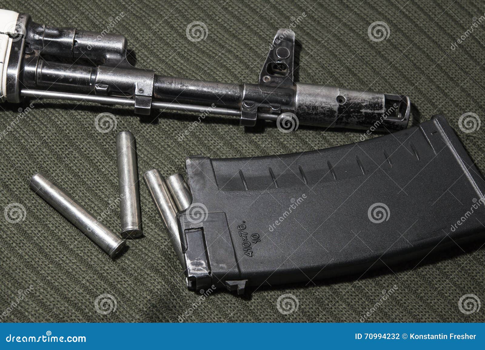 Kalashnikov Assault Rifle, AK-74 Stock Photo - Image of killer ...
