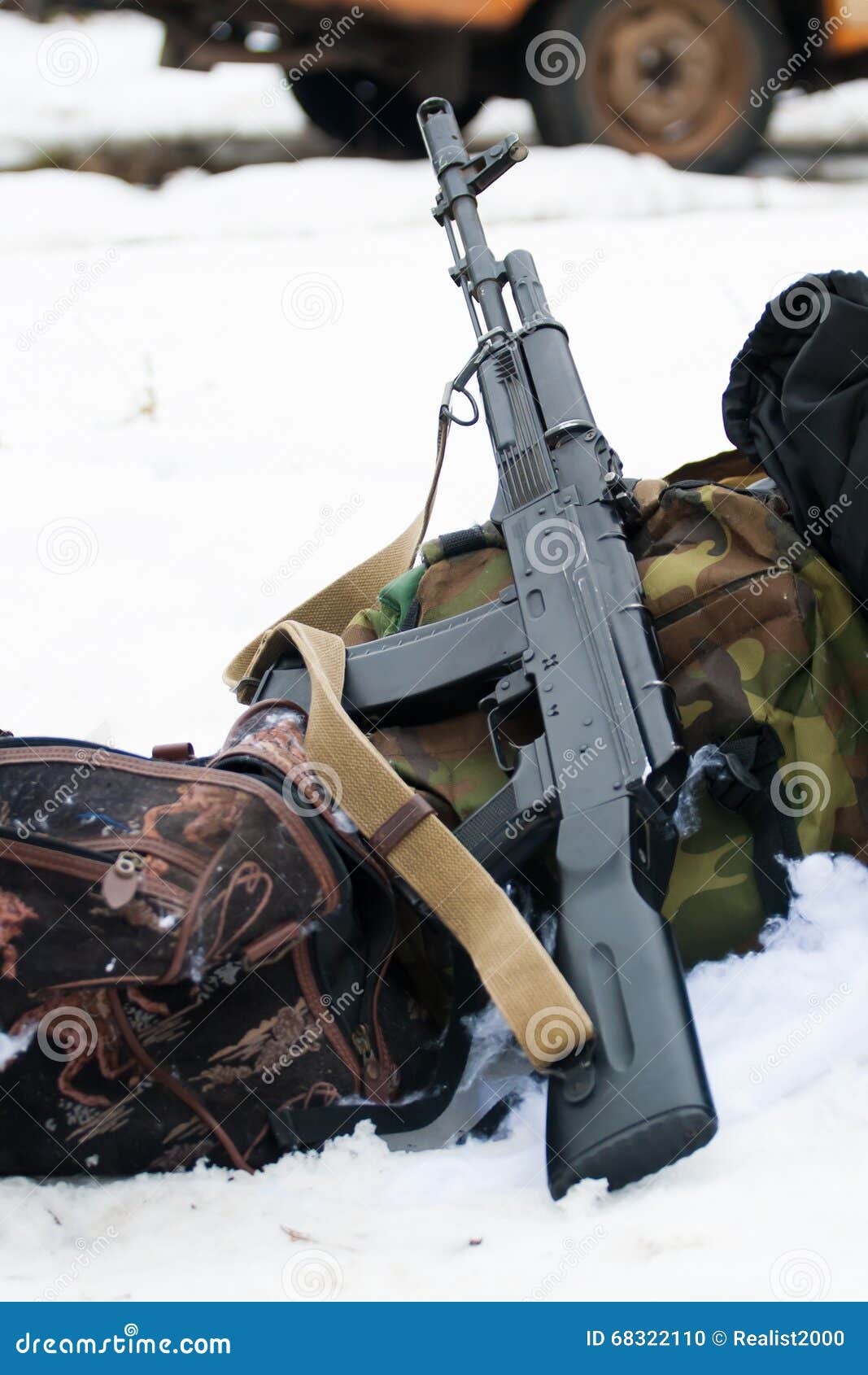 Kalashnikov Assault Rifle AK-74 Stock Photo - Image of airsoft, ak74 ...
