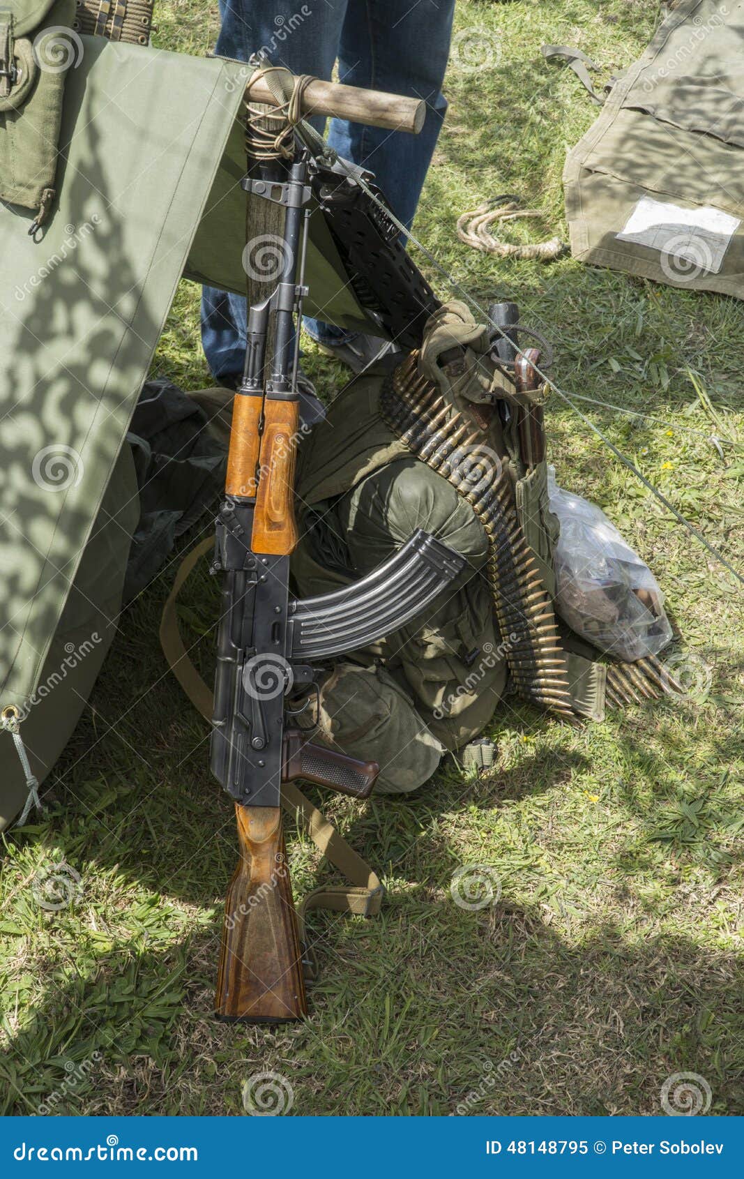 Kalashnikov automatic gun stock image. Image of aotearoa - 48148795