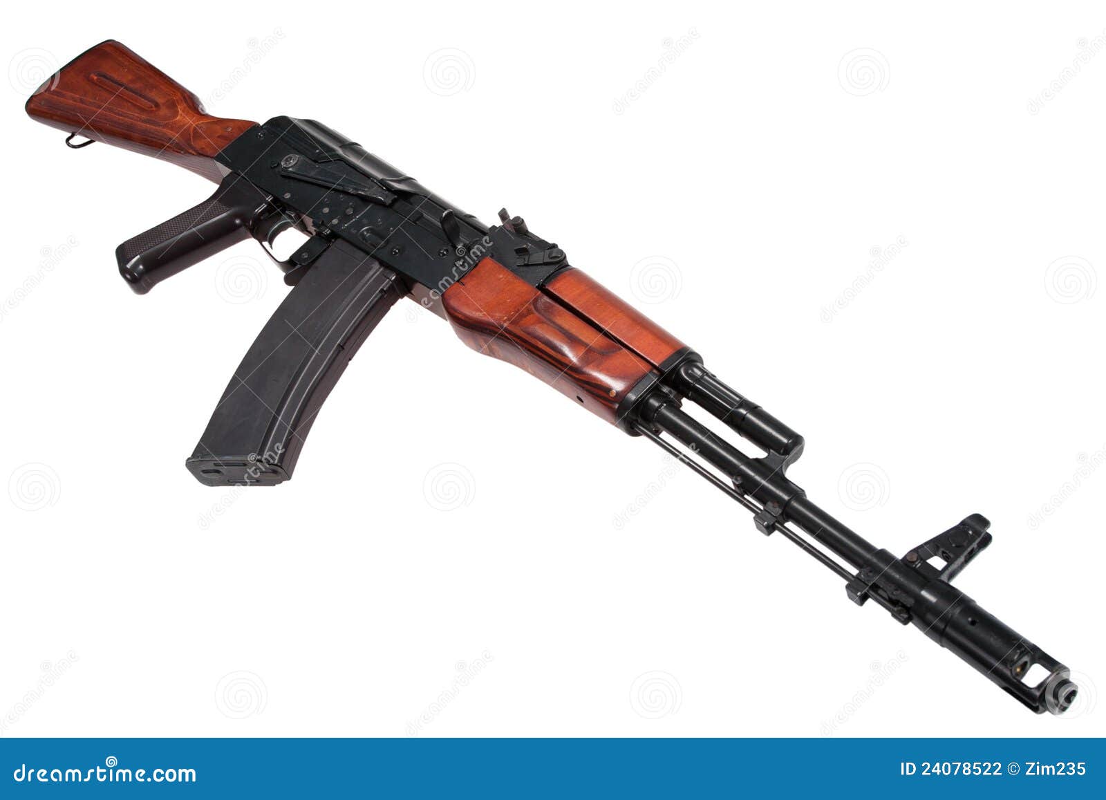 Kalashnikov AK 47 Rifle Magazin With Cartridges Stock Photo ...