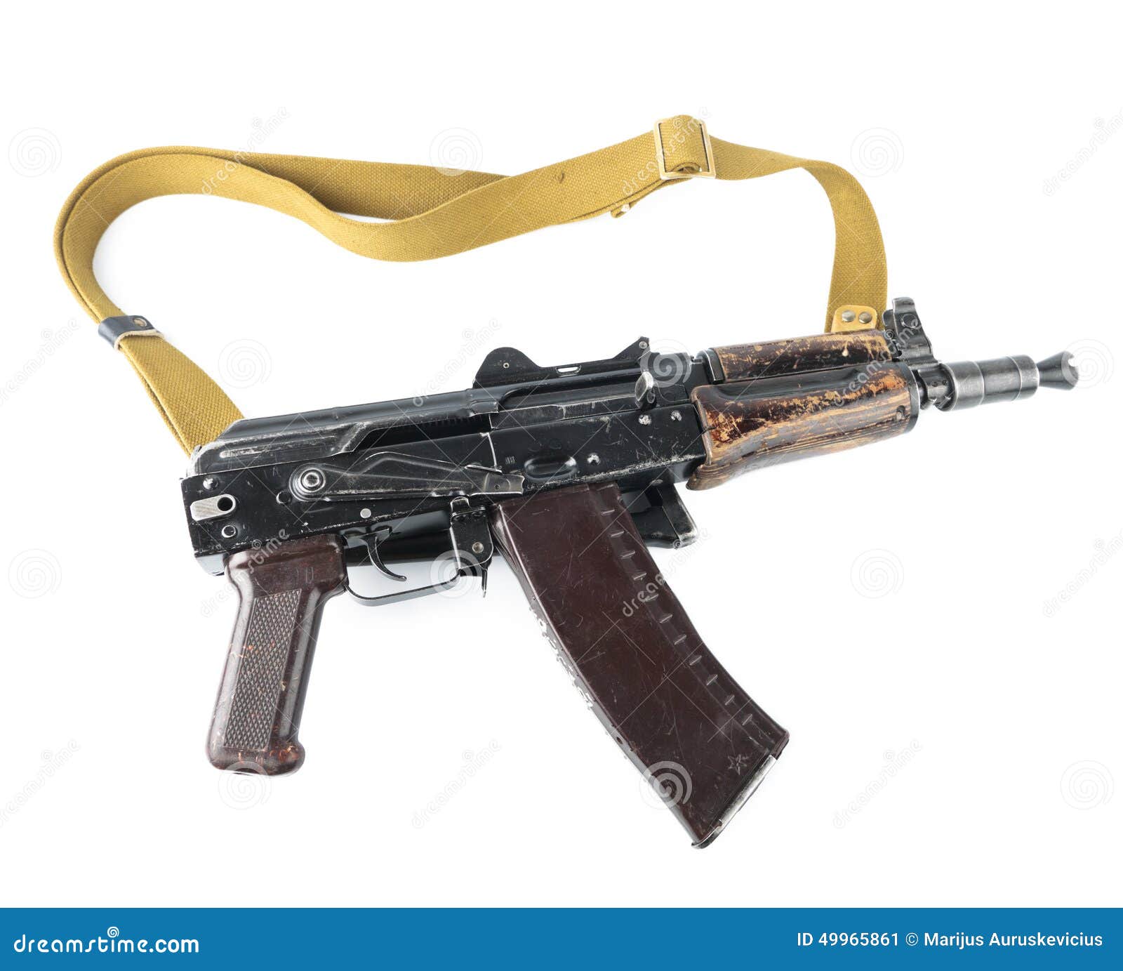 Kalashnikov Rifle. Third Safety Lever Position. Royalty-Free Stock ...