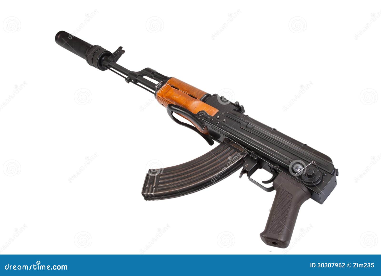 Kalashnikov Specnaz with Silencer Stock Photo - Image of criminal ...