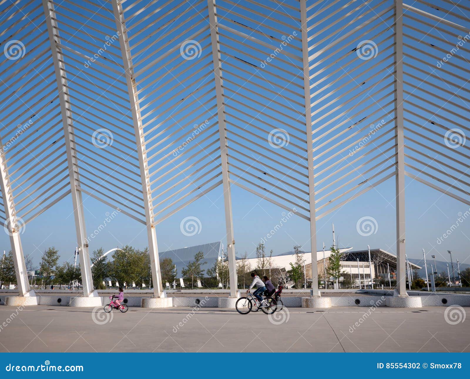 Kalatrava`s Construction in Olympic Stadium in Athens Editorial ...