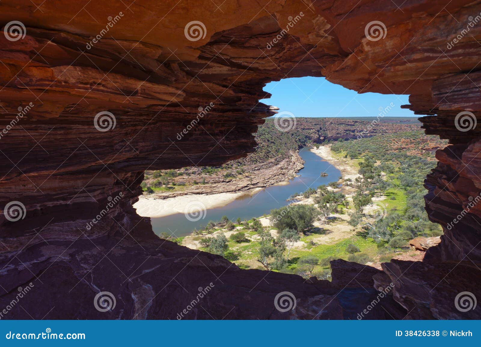 Kalbarri N.P. - Natures Window Stock Photo - Image of rock, creek: 38426338