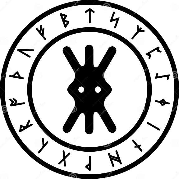 Kalc ancient rune stock vector. Illustration of esoteric - 76790830