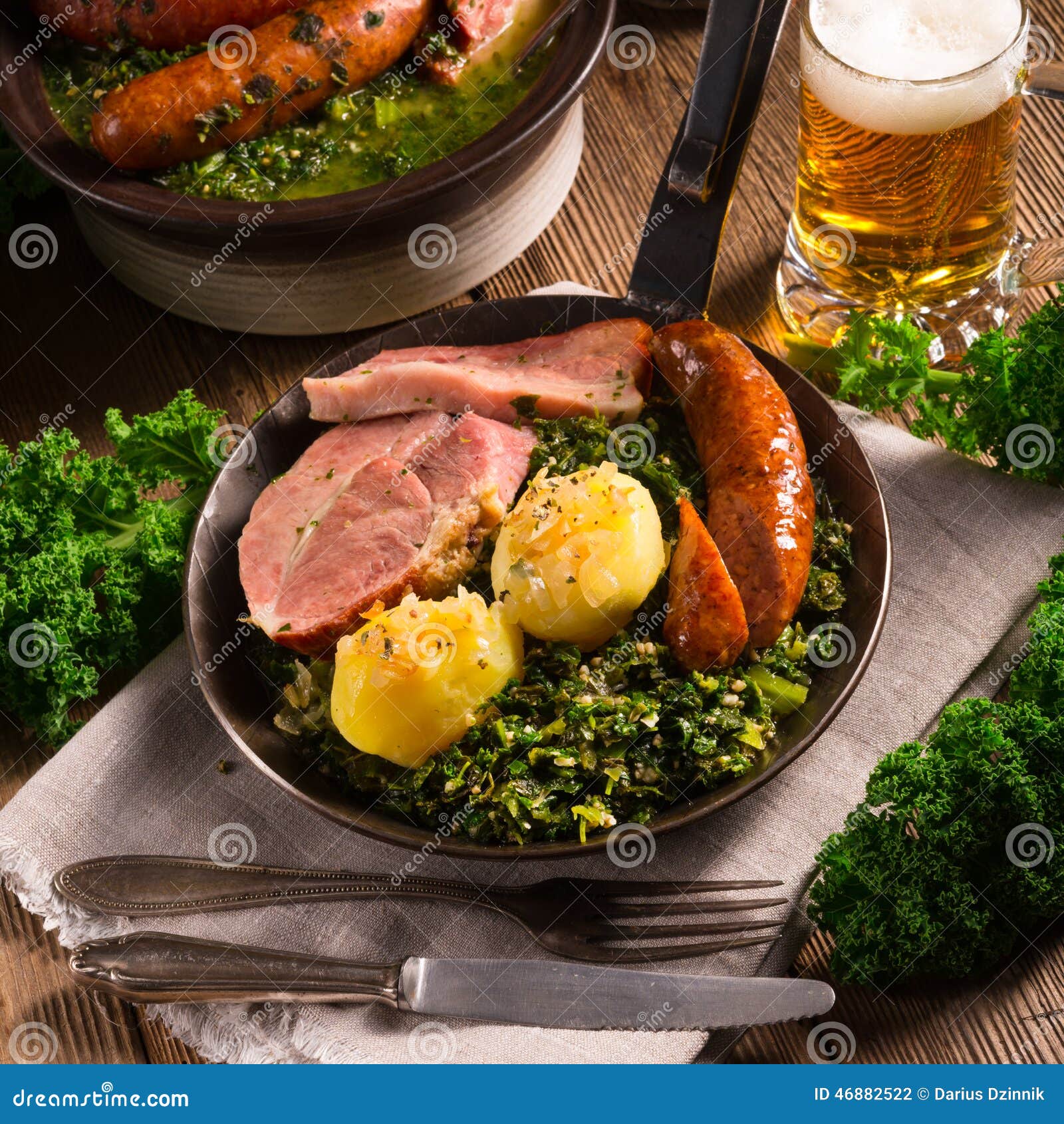 Kale or borecole stock photo. Image of cook, crop, background - 46882522