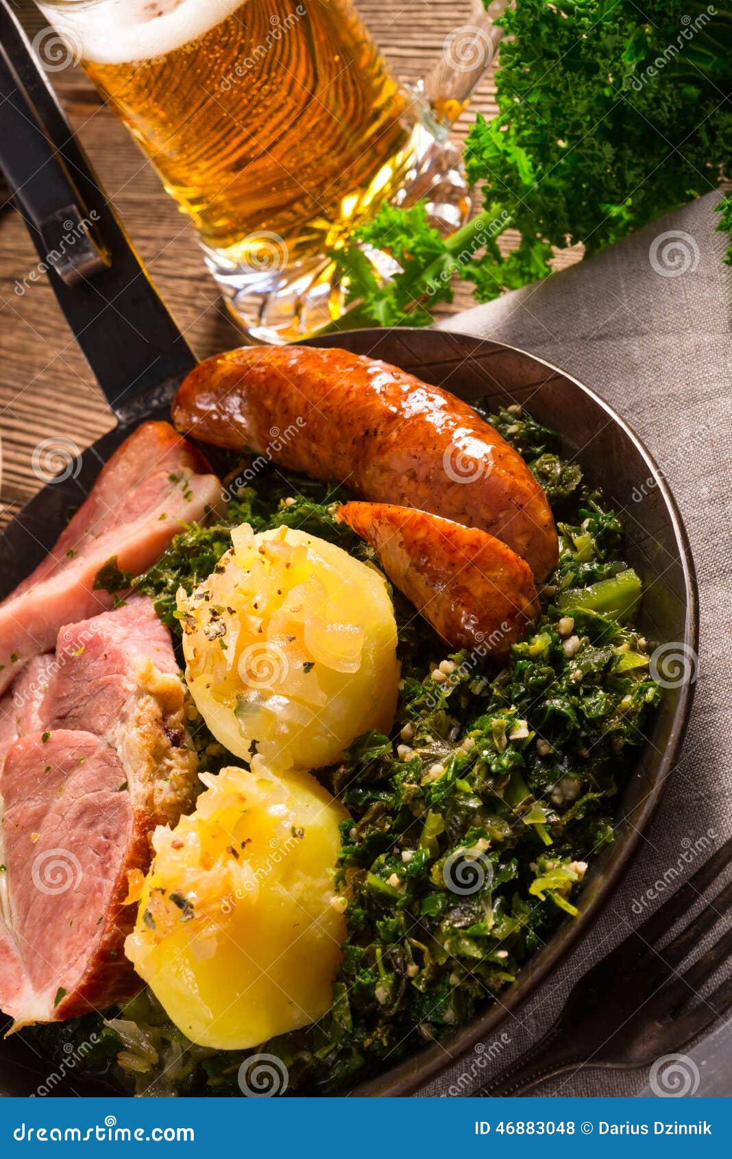 Kale or borecole stock photo. Image of hearty, beer, fresh - 46883048