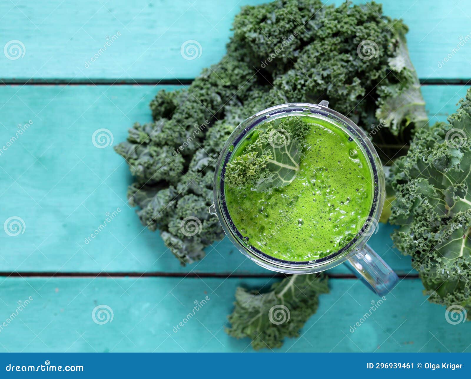 Kale Smoothie Healthy Eating Stock Image - Image of shake, fresh: 296939461