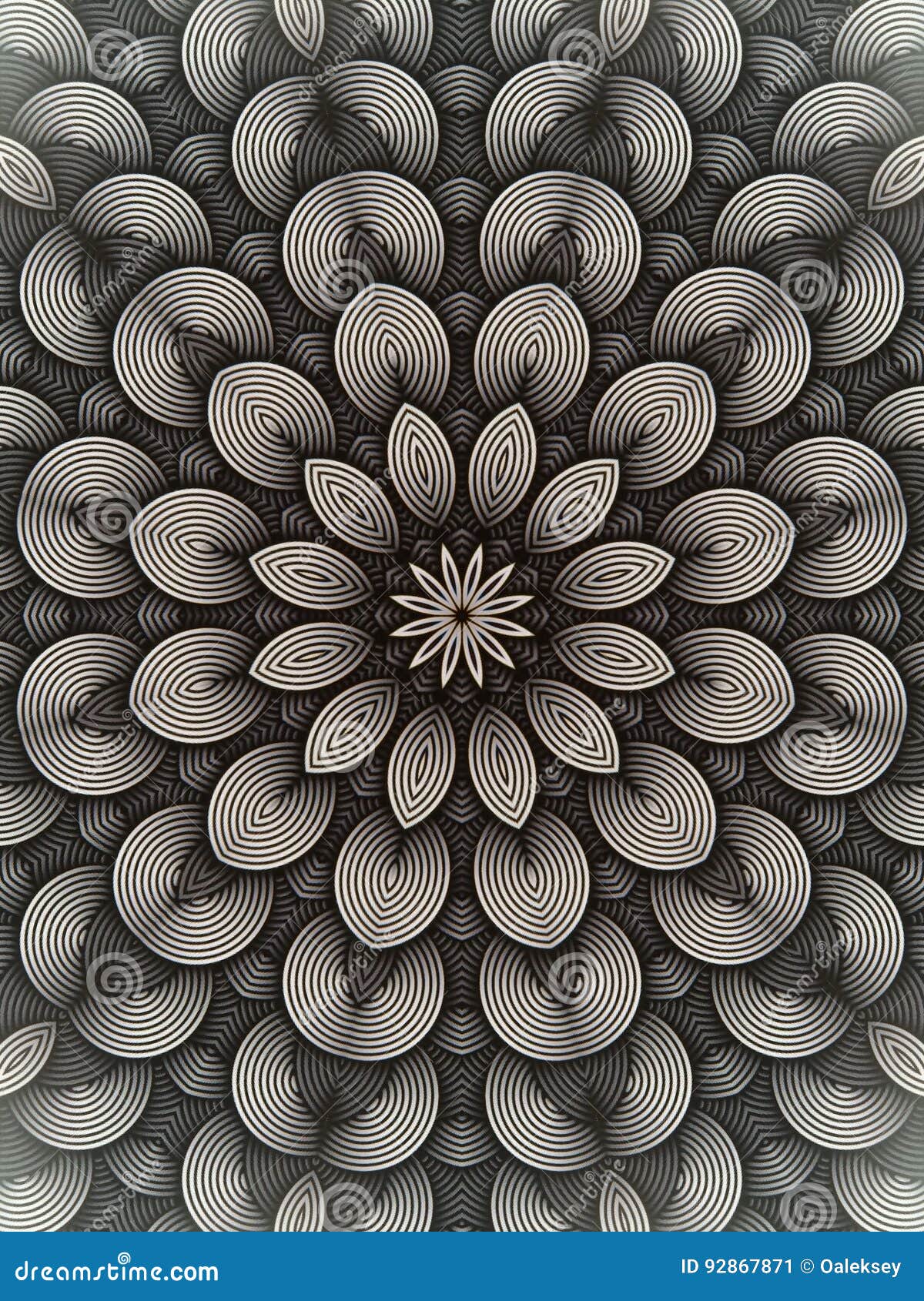 Kaleidoscope from Circular Lines Stock Image - Image of line, round ...