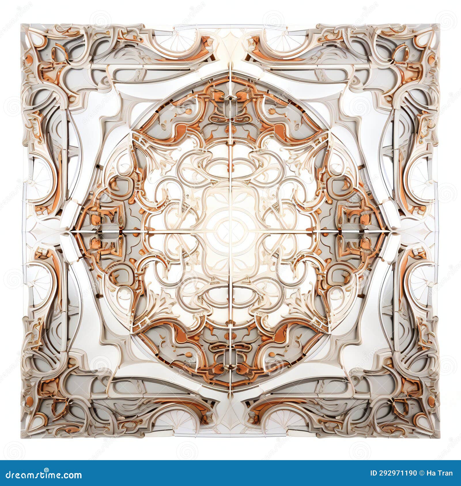 Kaleidoscope of Color with Beautiful Pattern on a White Background ...