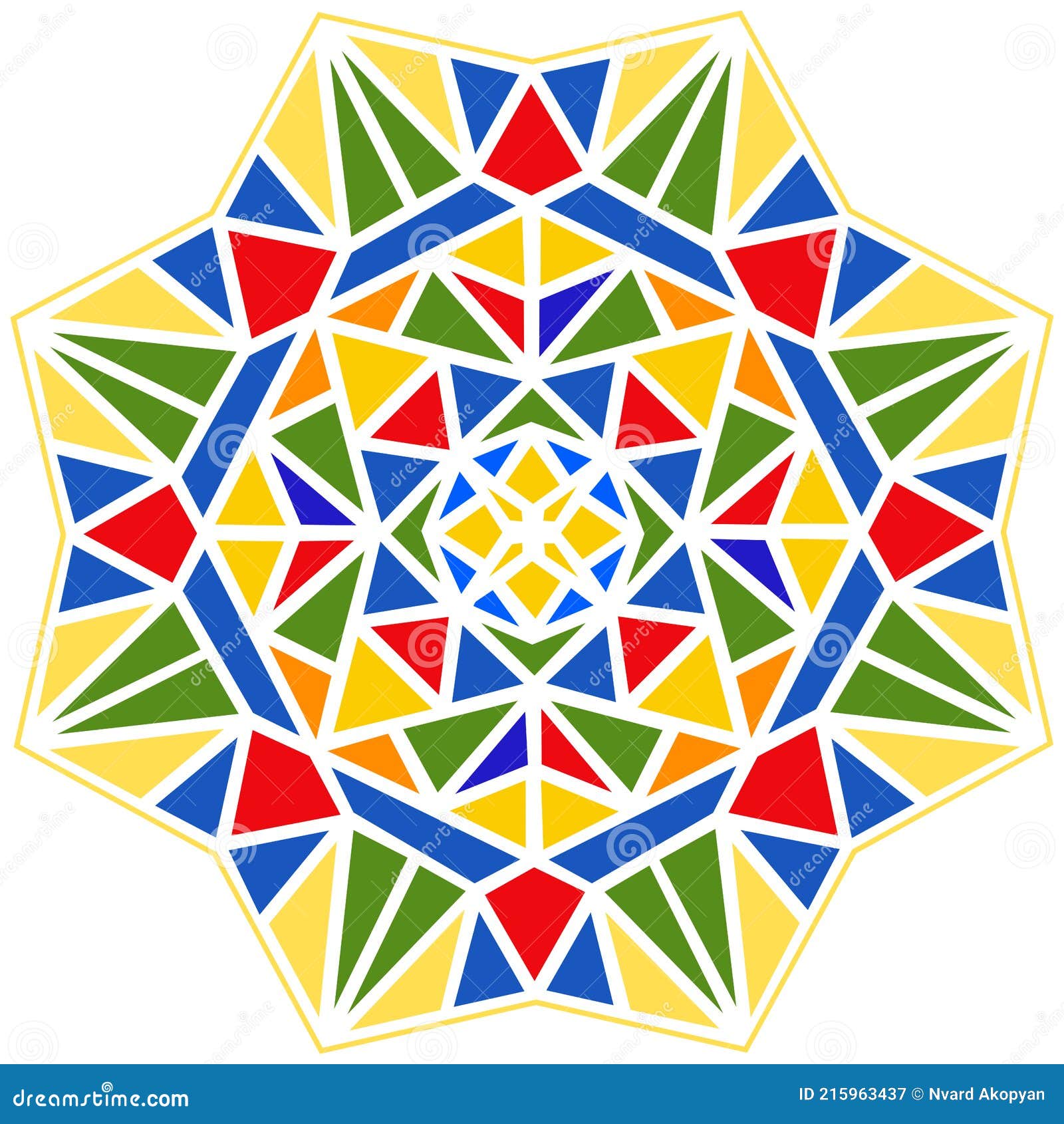 Kaleidoscope Colorful Pattern. Vector Illustration Stock Vector ...