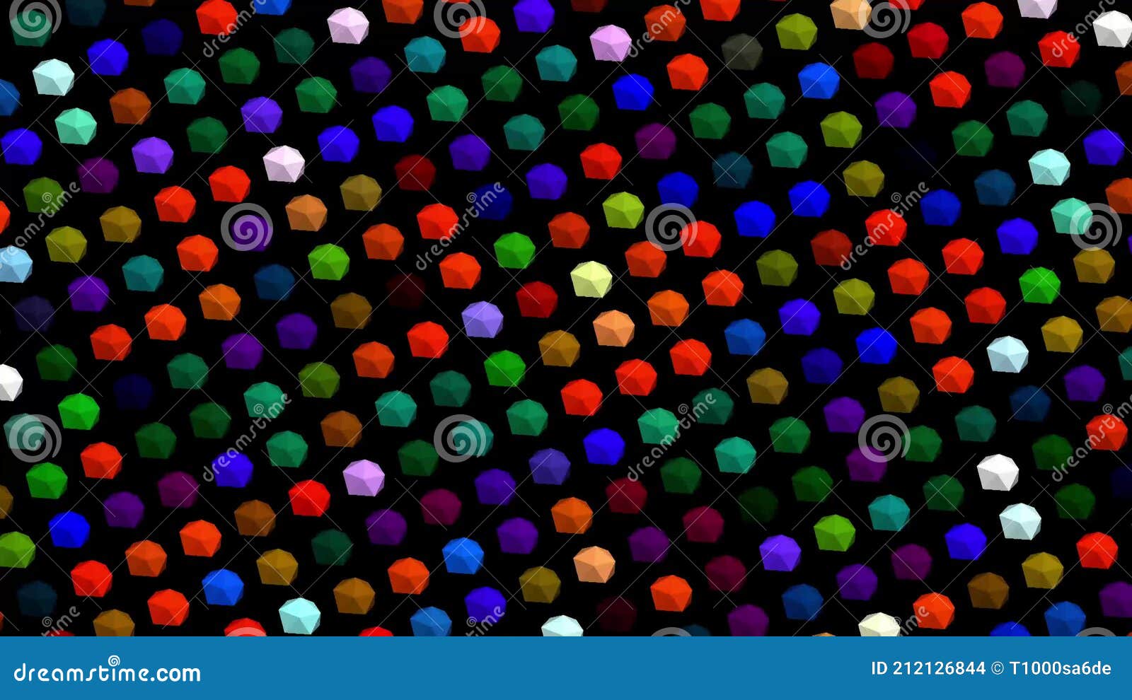 A Kaleidoscope Consists of Geometric Objects Blinking in Different ...