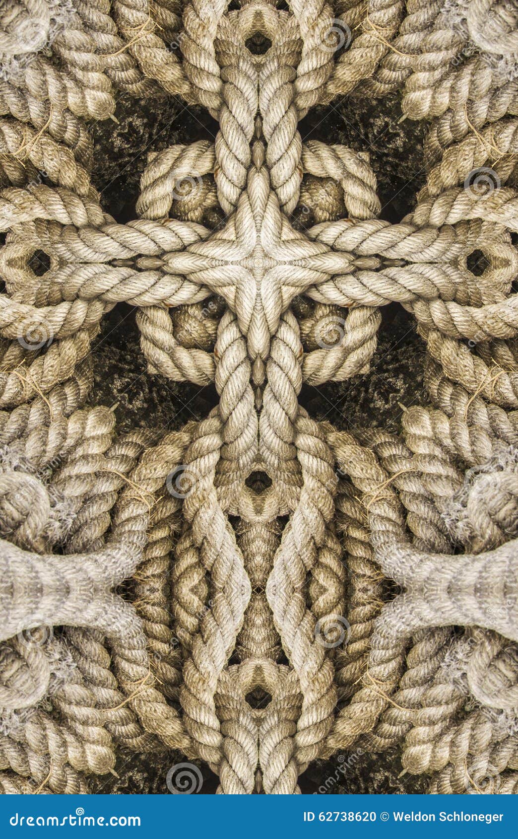 Kaleidoscope cross: rope stock photo. Image of strength - 62738620