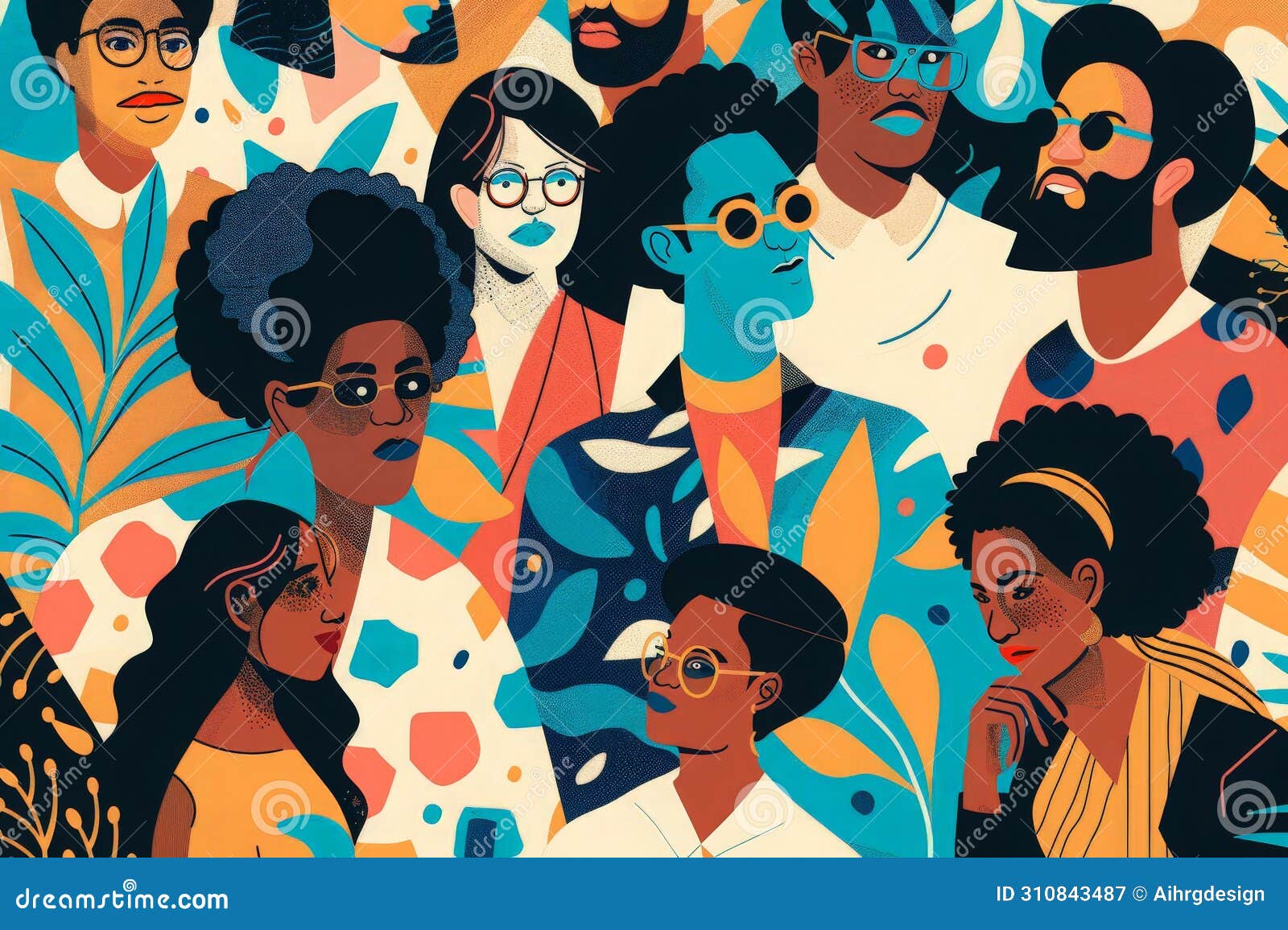 Kaleidoscope of Diversity stock illustration. Illustration of ...