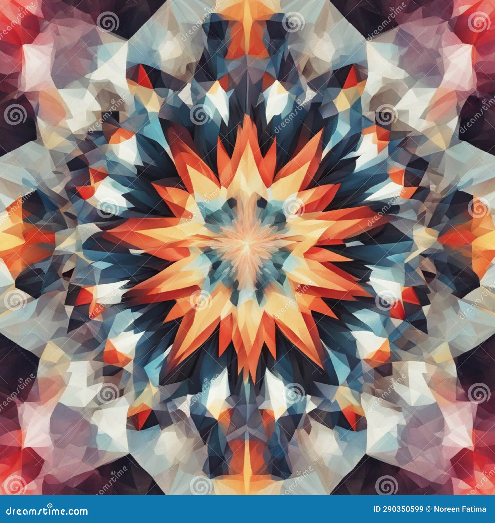 A Kaleidoscope of Geometric Shapes Colliding and Exploding into ...