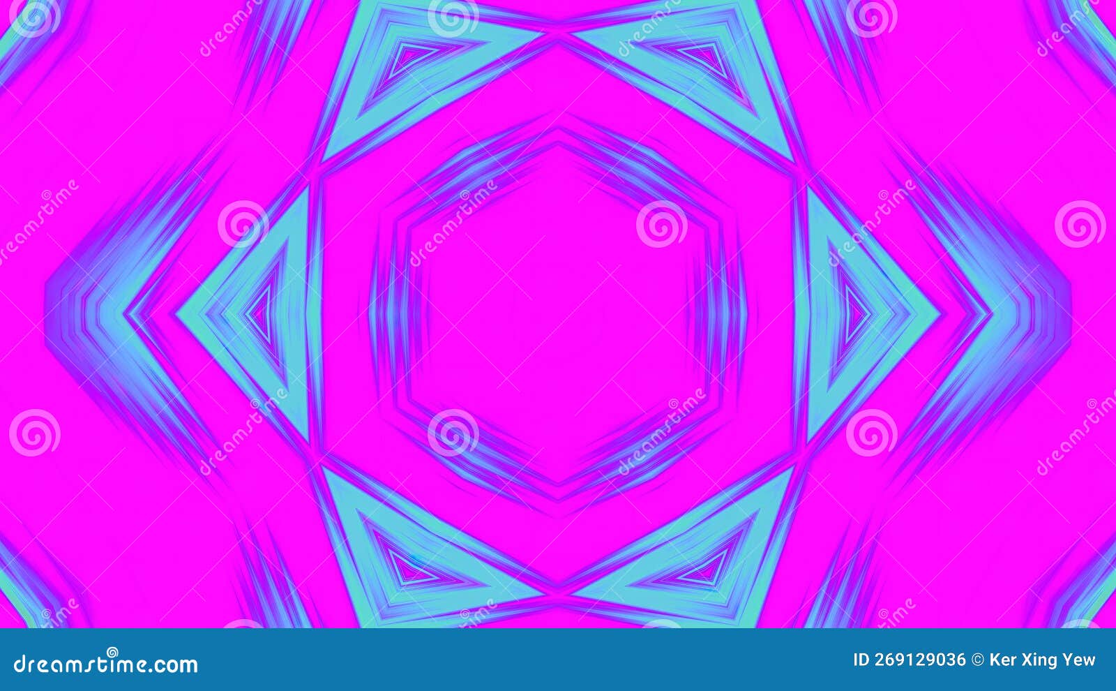 Kaleidoscope Glow Gradient Repeated Symmetry Stock Illustration ...