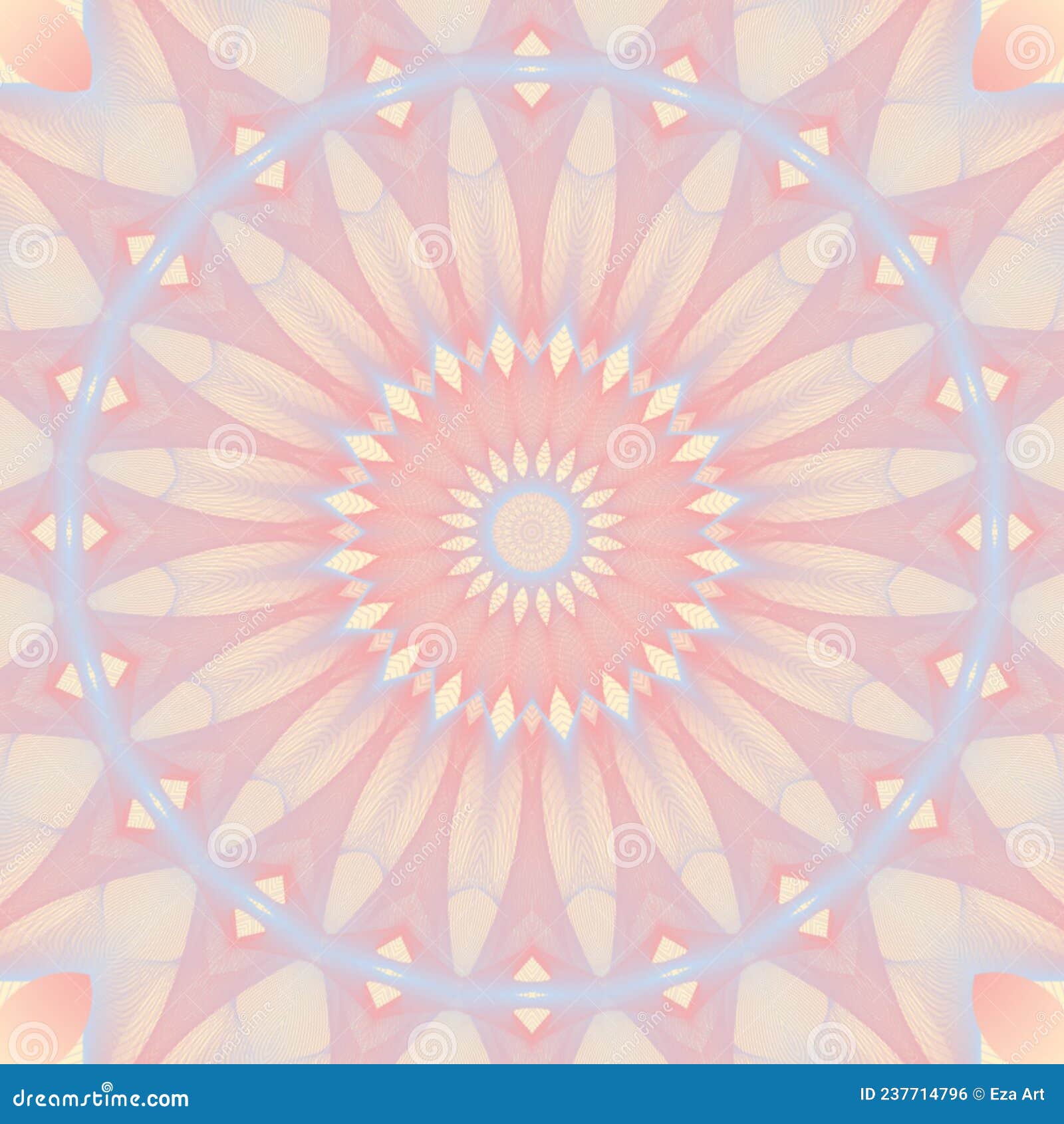 The Kaleidoscope Pastel Color Stock Illustration - Illustration of text ...
