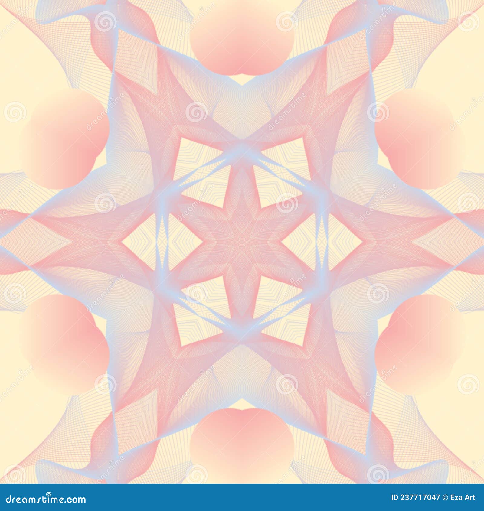 The Kaleidoscope Pastel Color Stock Illustration - Illustration of ...
