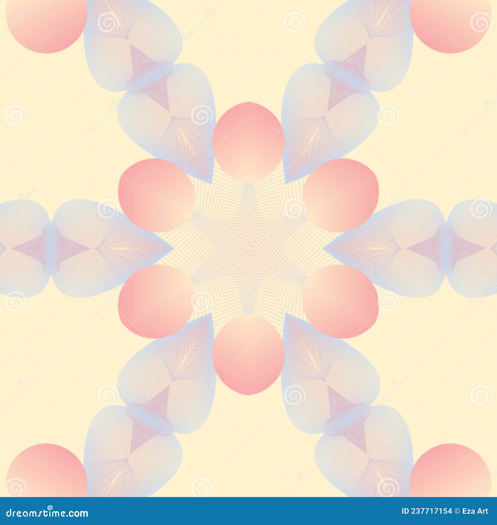 The Kaleidoscope Pastel Color Stock Illustration - Illustration of ...