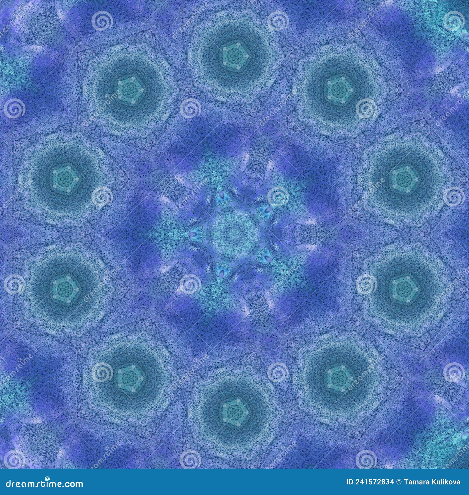 Kaleidoscope Repeating Pattern with Rotational Symmetry Stock ...