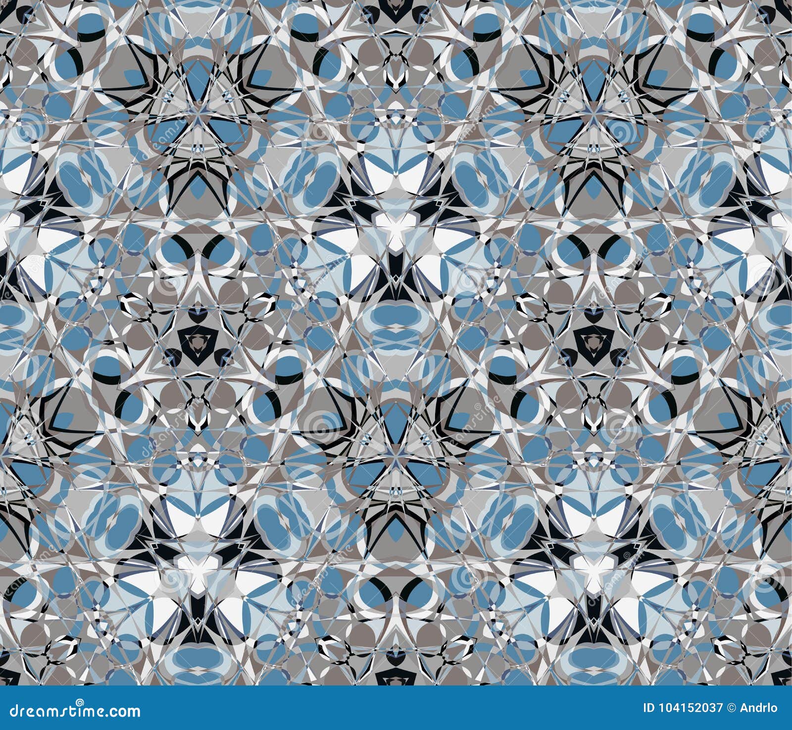Kaleidoscope Seamless Pattern. Composed of Color Abstract Elements ...