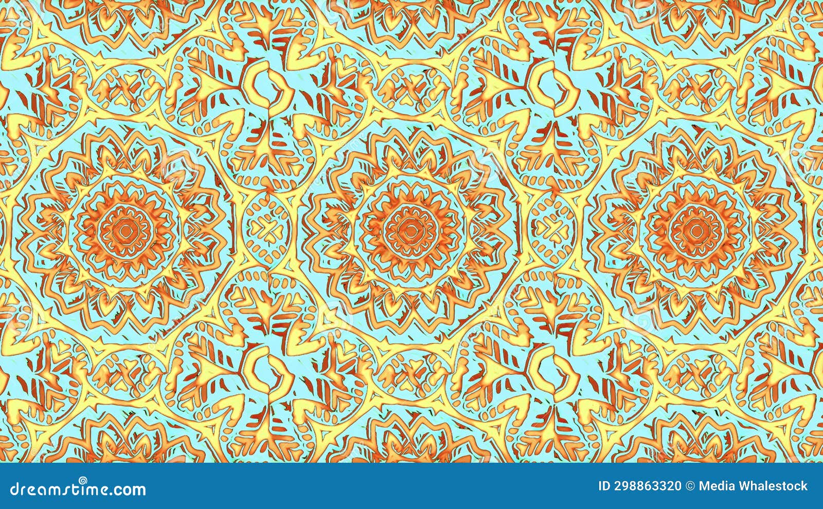 Kaleidoscope Sequence with Mandala Patterns. Motion. Rows of Changing ...