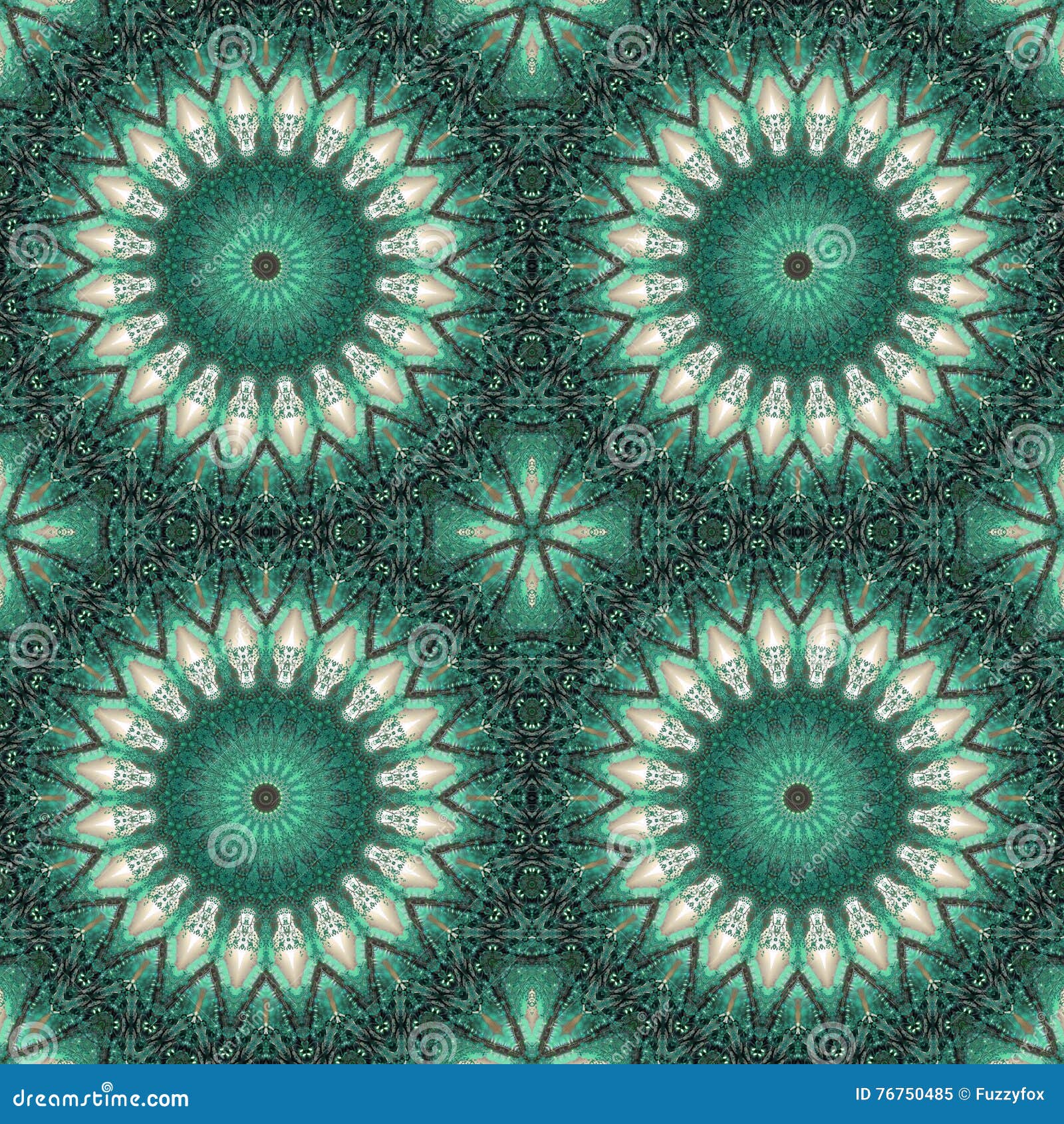Kaleidoscopic Design Abstract Ornament Seamless Texture Stock ...