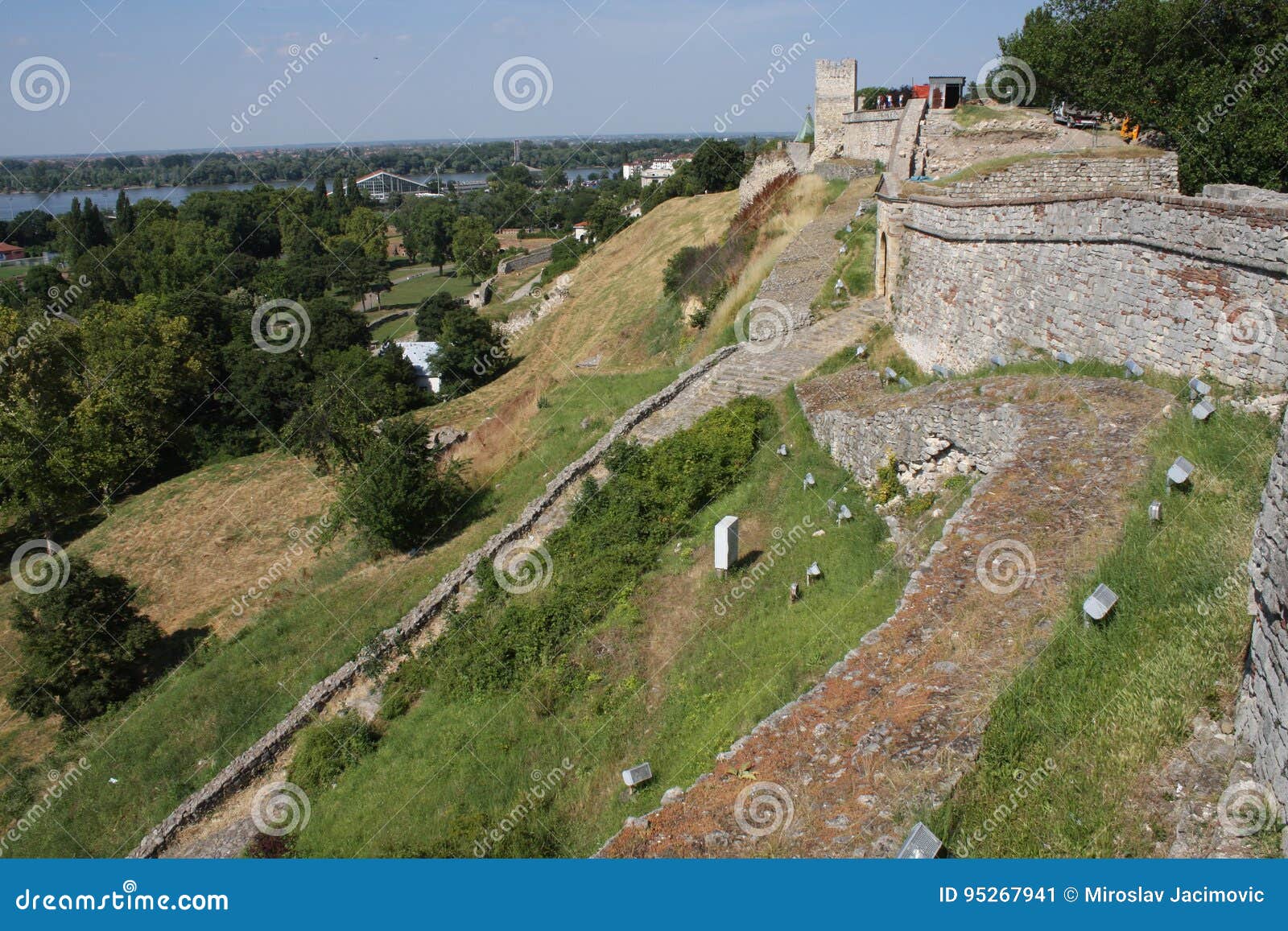 Kalemegdan Fort in Belgrade, Serbia Stock Image - Image of capital ...