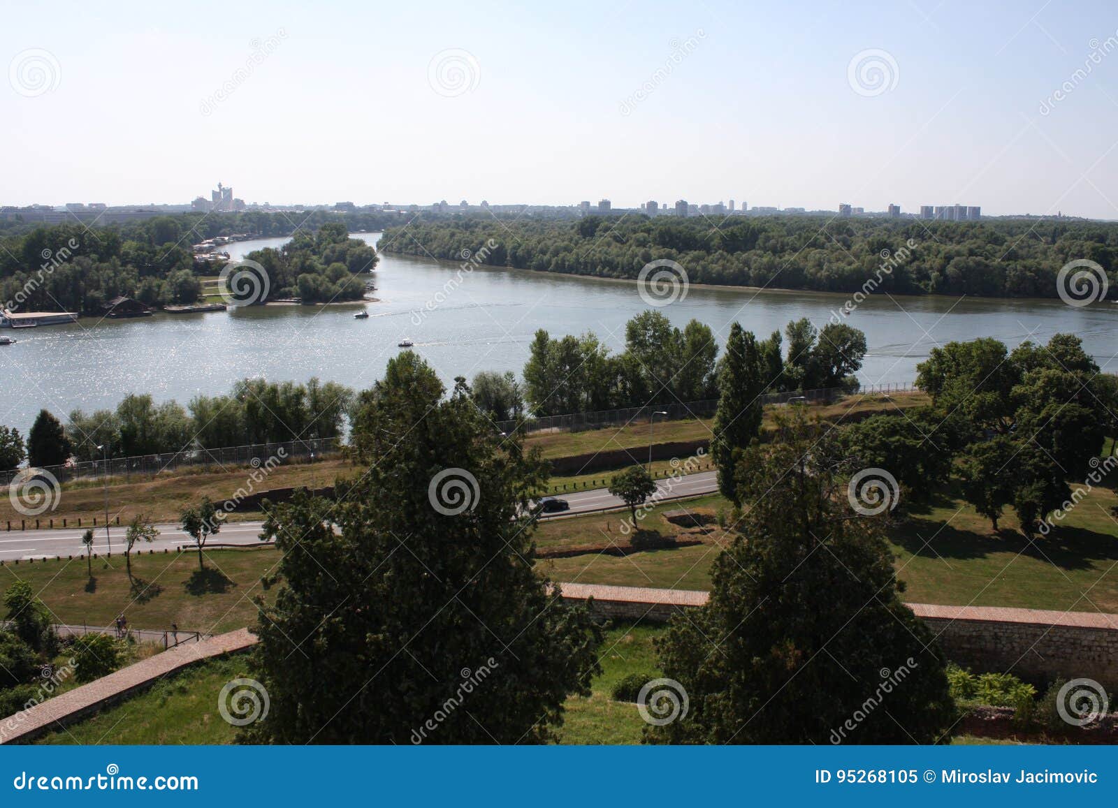 Kalemegdan Fort in Belgrade, Serbia Stock Image - Image of nation, path ...