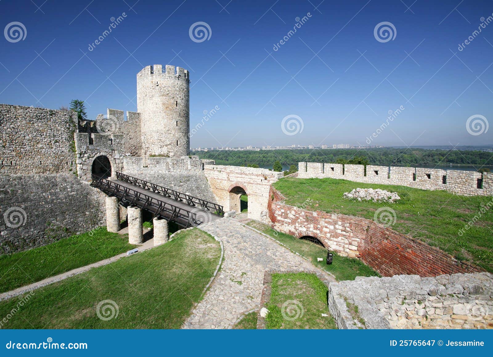 Kalemegdan fortress stock image. Image of tourist, tour - 25765647