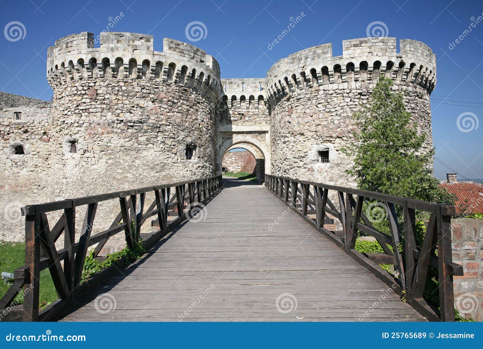 Kalemegdan fortress stock image. Image of attraction - 25765689