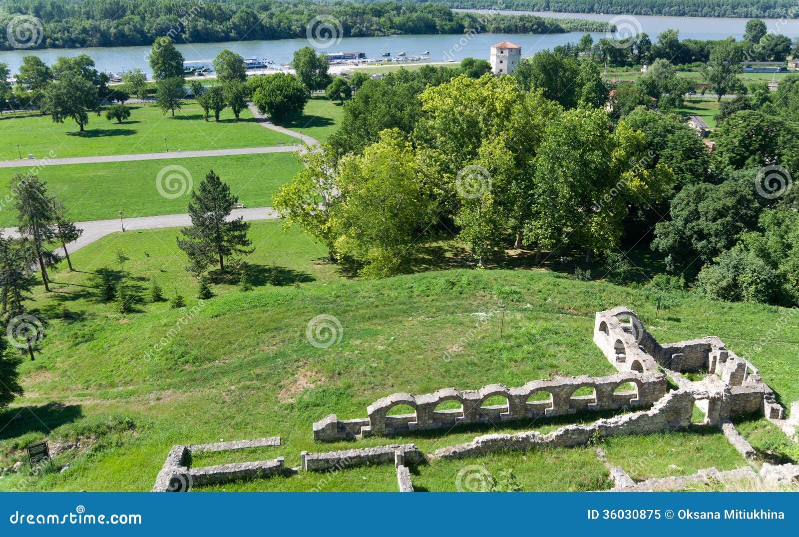 The Kalemegdan Park in Belgrade Stock Image - Image of famous, lawn ...