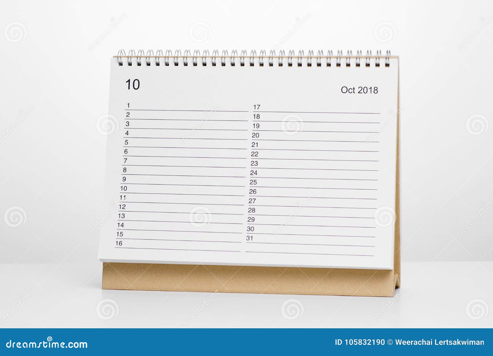 Kalender 2018 arkivfoto. Bild av sida, papper, händelse - 105832190