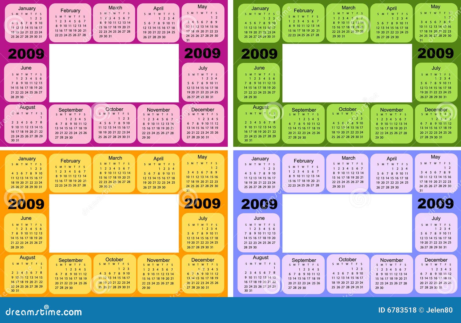 Kalender, 2009 vektor abbildung. Illustration von gregorianisch - 6783518