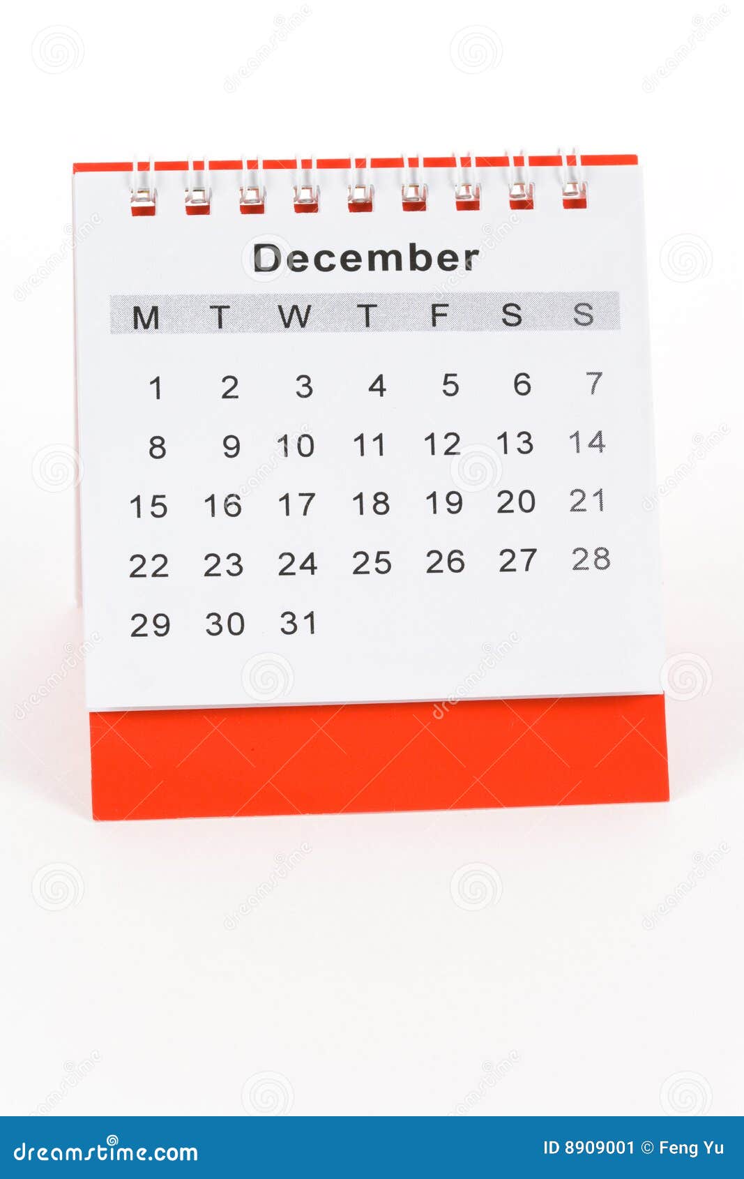 Kalender December stock afbeelding. Image of tijdschema - 8909001