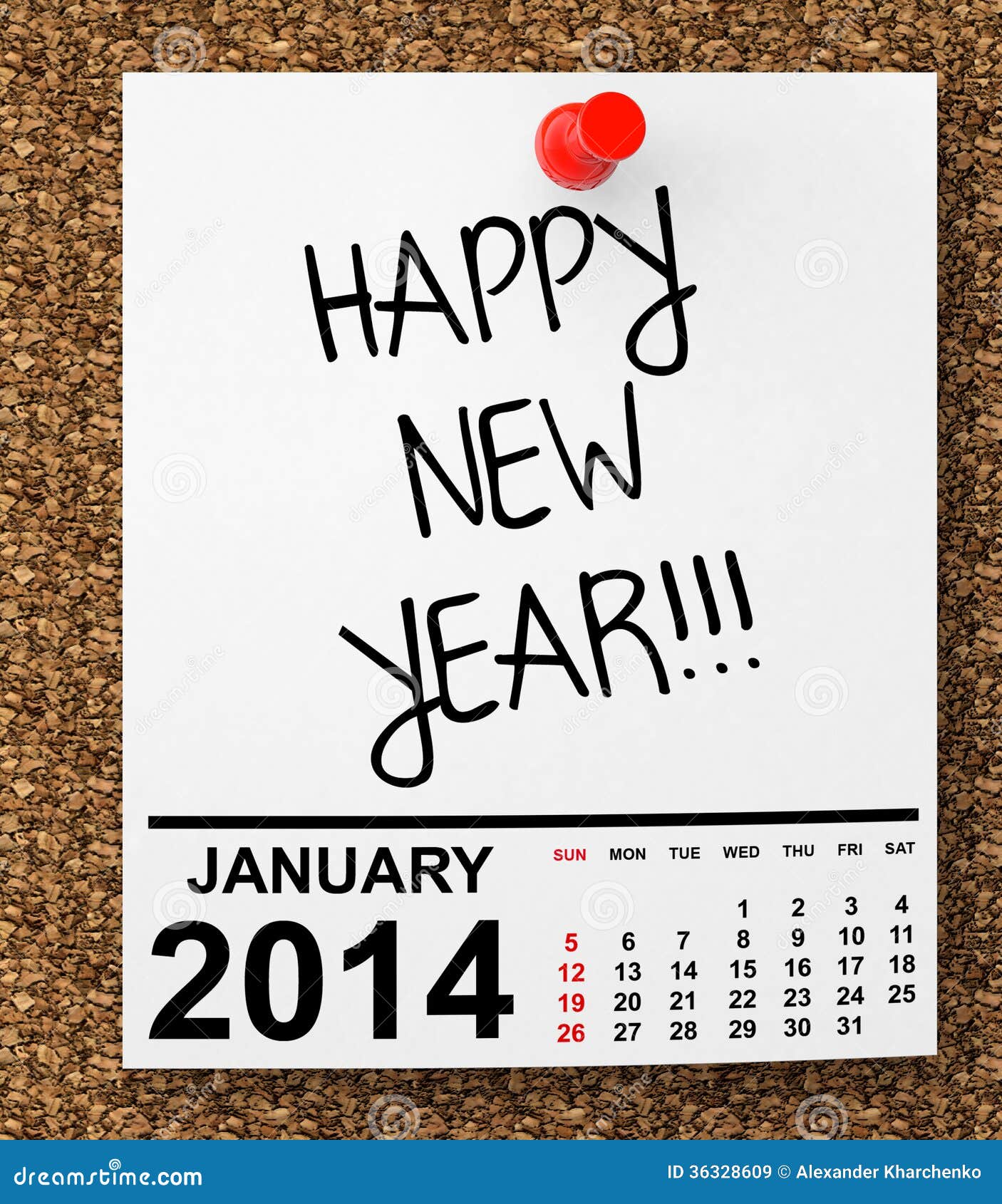 Kalender im Januar 2014 stock abbildung. Illustration von kalender ...